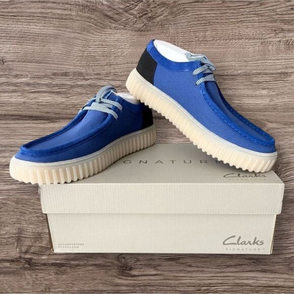 Clarks | Shoes | Clarks Blueloafers With Textured Sole Torhill Lo Navy ...